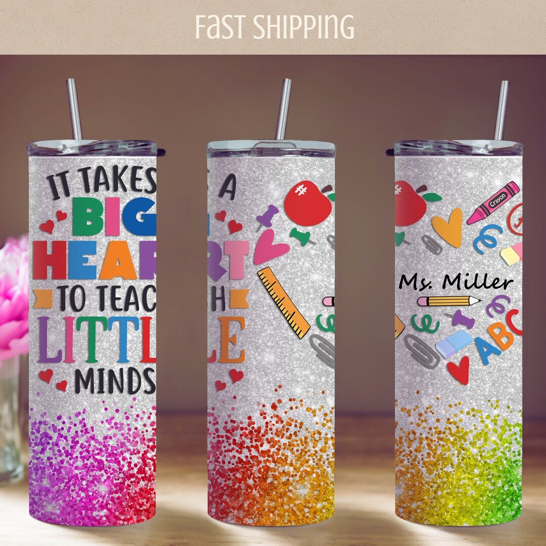 Teacher Tumbler for Teacher Appreciation| Skinny Teacher Tumbler With ...