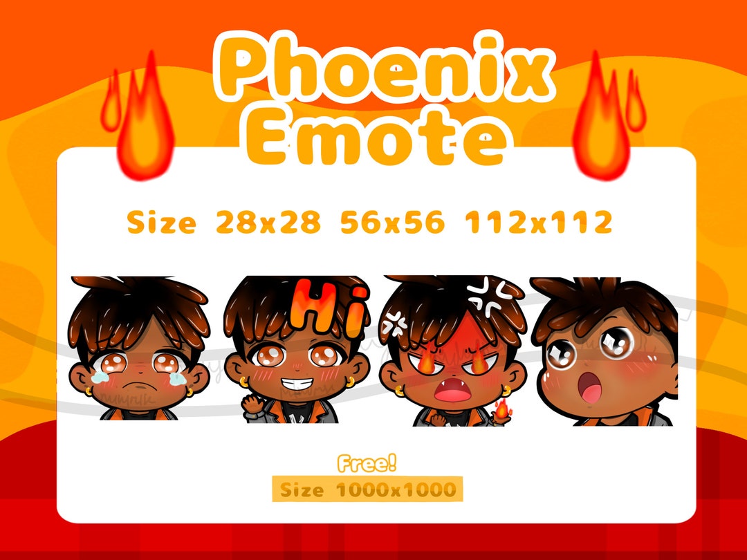 Set of Cute Phoenix Valorant Emotes , Twitch Emote , Discord Emote ...