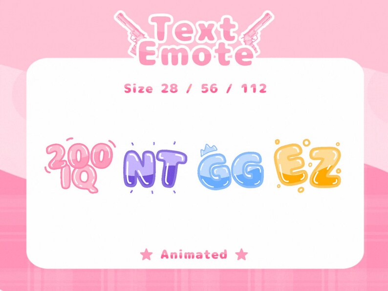 Bundle Animated Text Emotes for Twitch , Twitch Emote , Text Emotes - Etsy