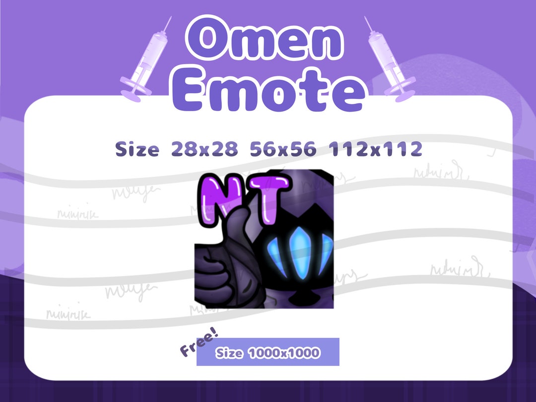Cute Omen Valorant NT Emote , Twitch Emote , Discord Sticker , Emote - Etsy