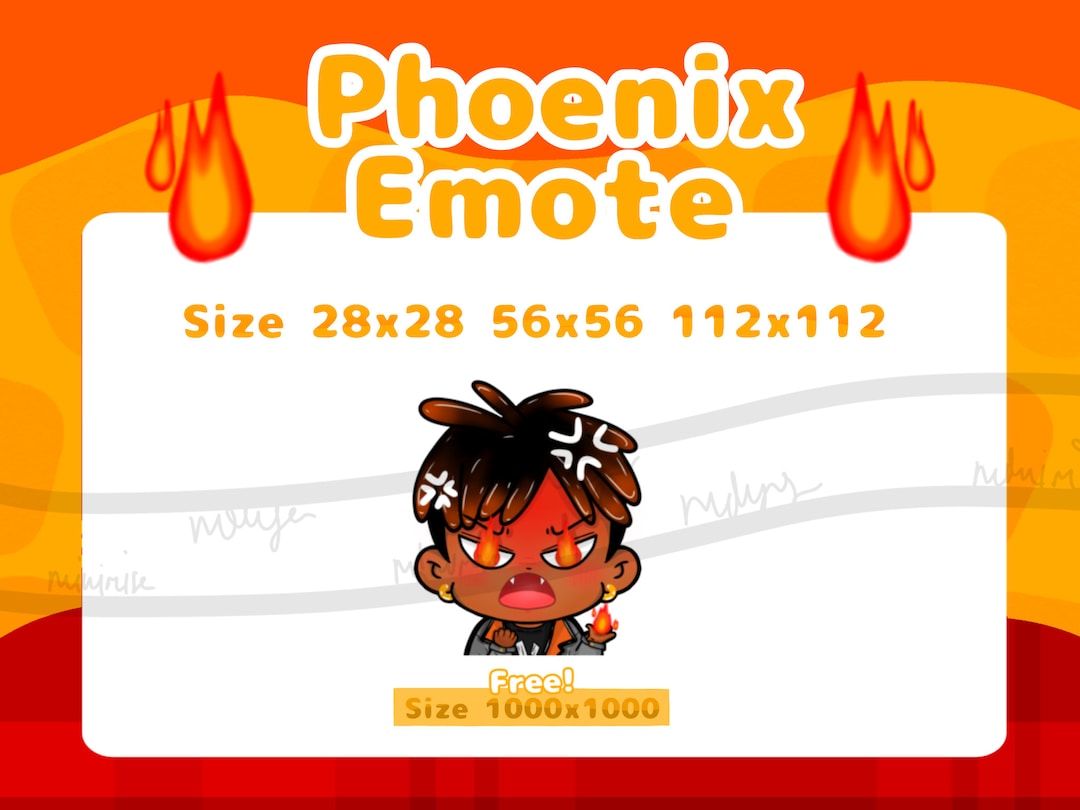 Cute Phoenix Valorant Angry Emote , Twitch Emote , Discord Emote ...