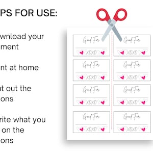 Blank Coupons - Custom Gift - Etsy