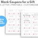 Blank Coupons - Custom Gift - Etsy