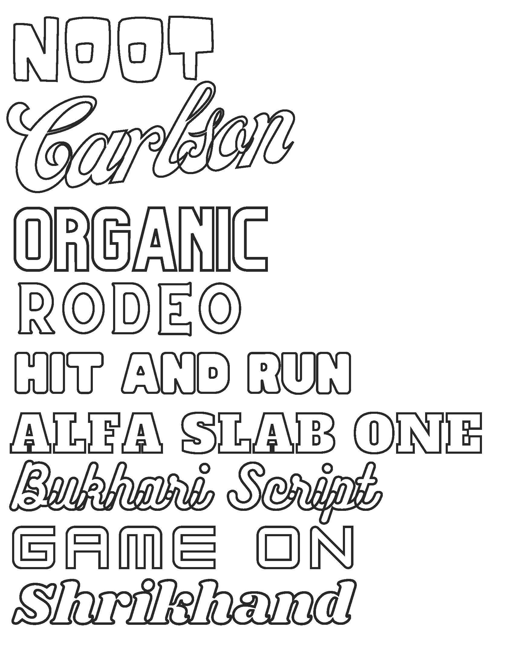Custom Name Coloring - Pack of 5 - Etsy