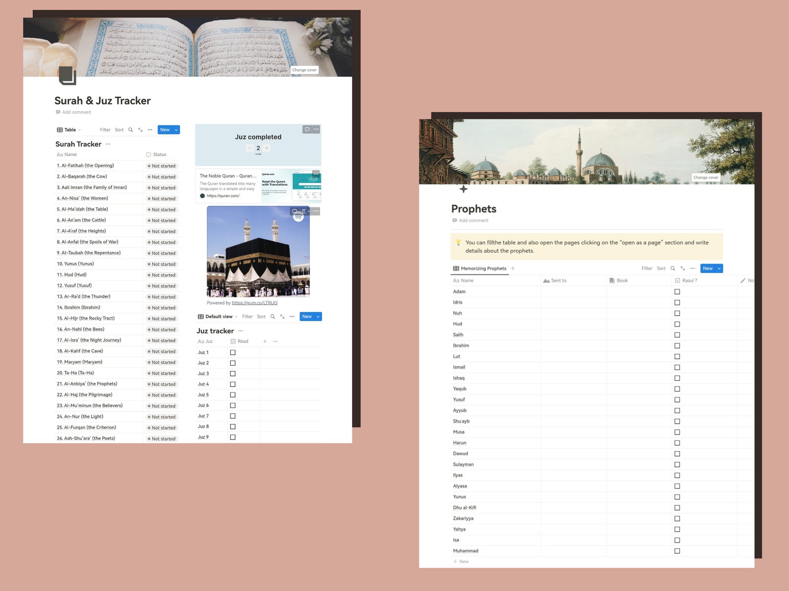 Muslim Deen Notion Template Ramadan Journal Notion Muslim - Etsy