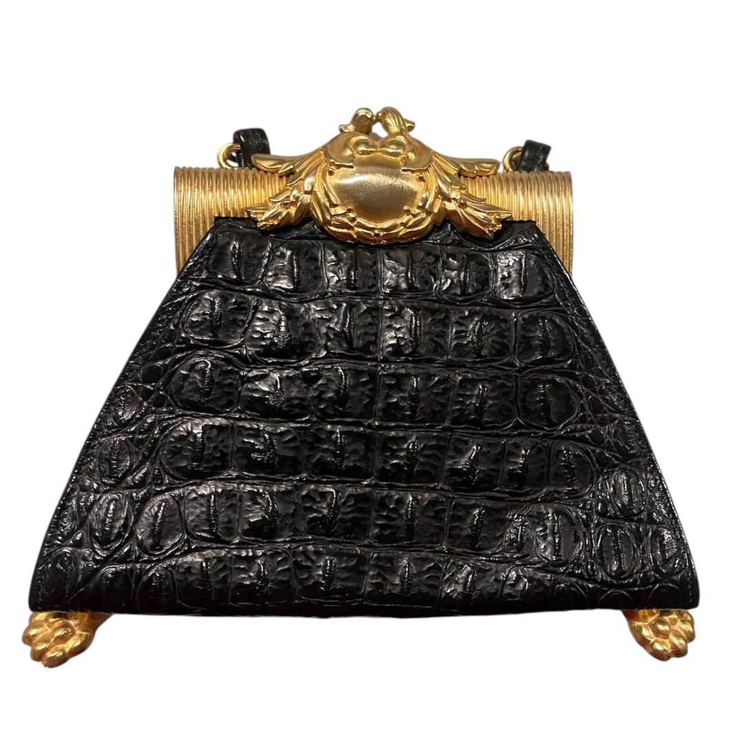 Glen Miller for Ann Turk Black Alligator Bag - Etsy