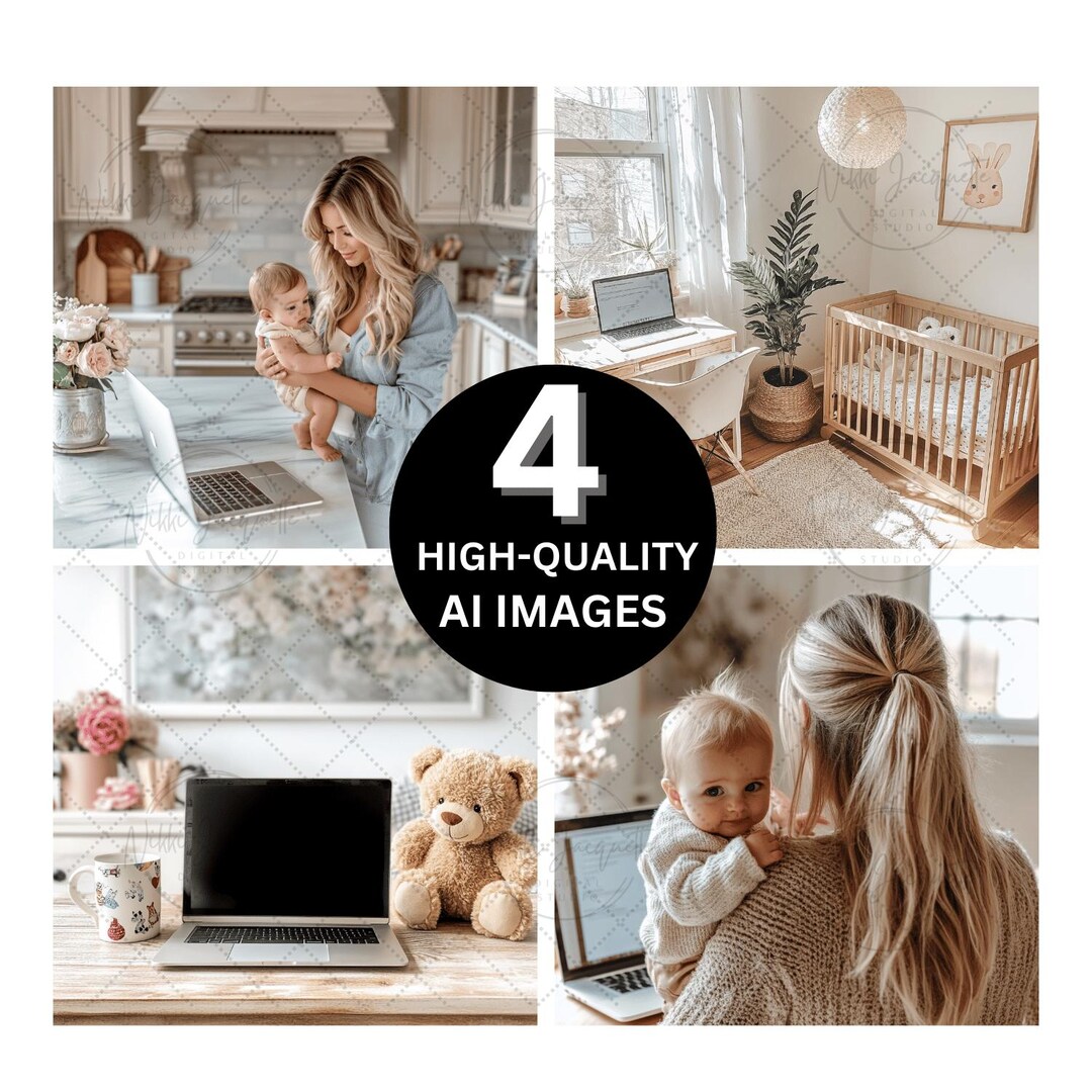 Working Moms Mini Bundle I Stock Photos 4 Ai Stock Photos Business Moms ...