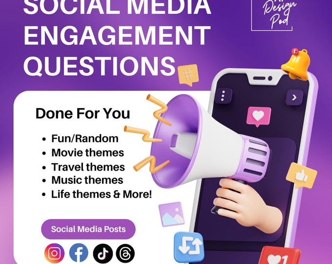 Social Media Engagement Questions | Social Media Post Ideas | Instant ...