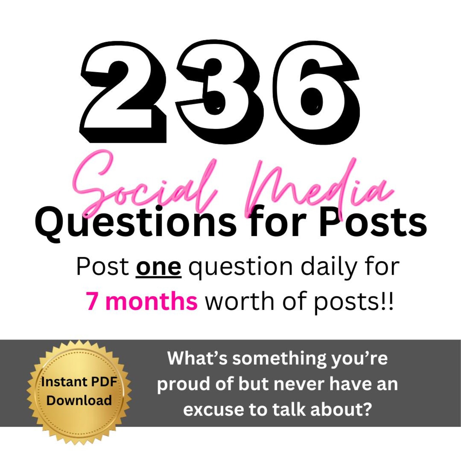 Social Media Engagement Questions | Social Media Post Ideas | Instant ...