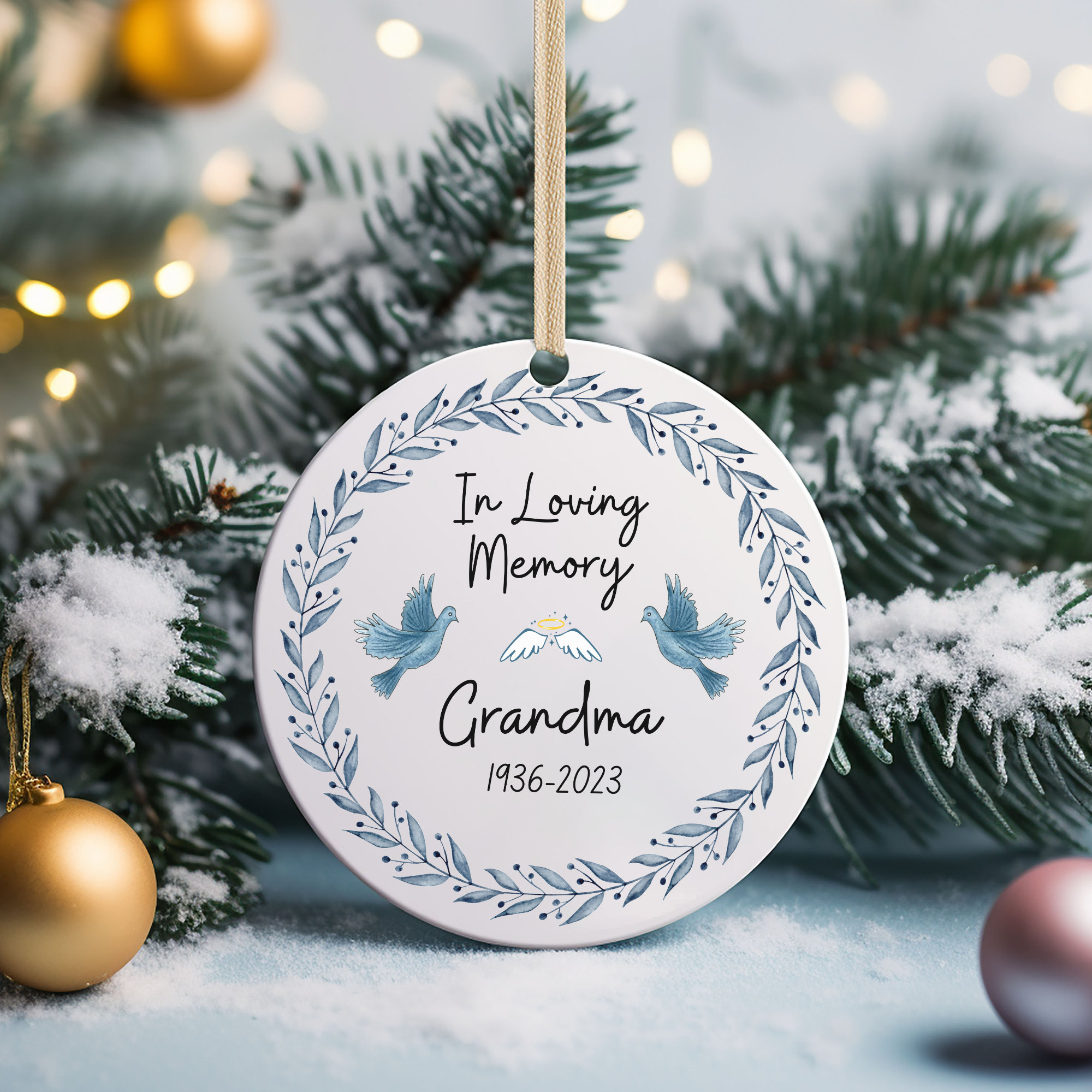 In Loving Memory Christmas Ornament Personalized Ornament - Etsy