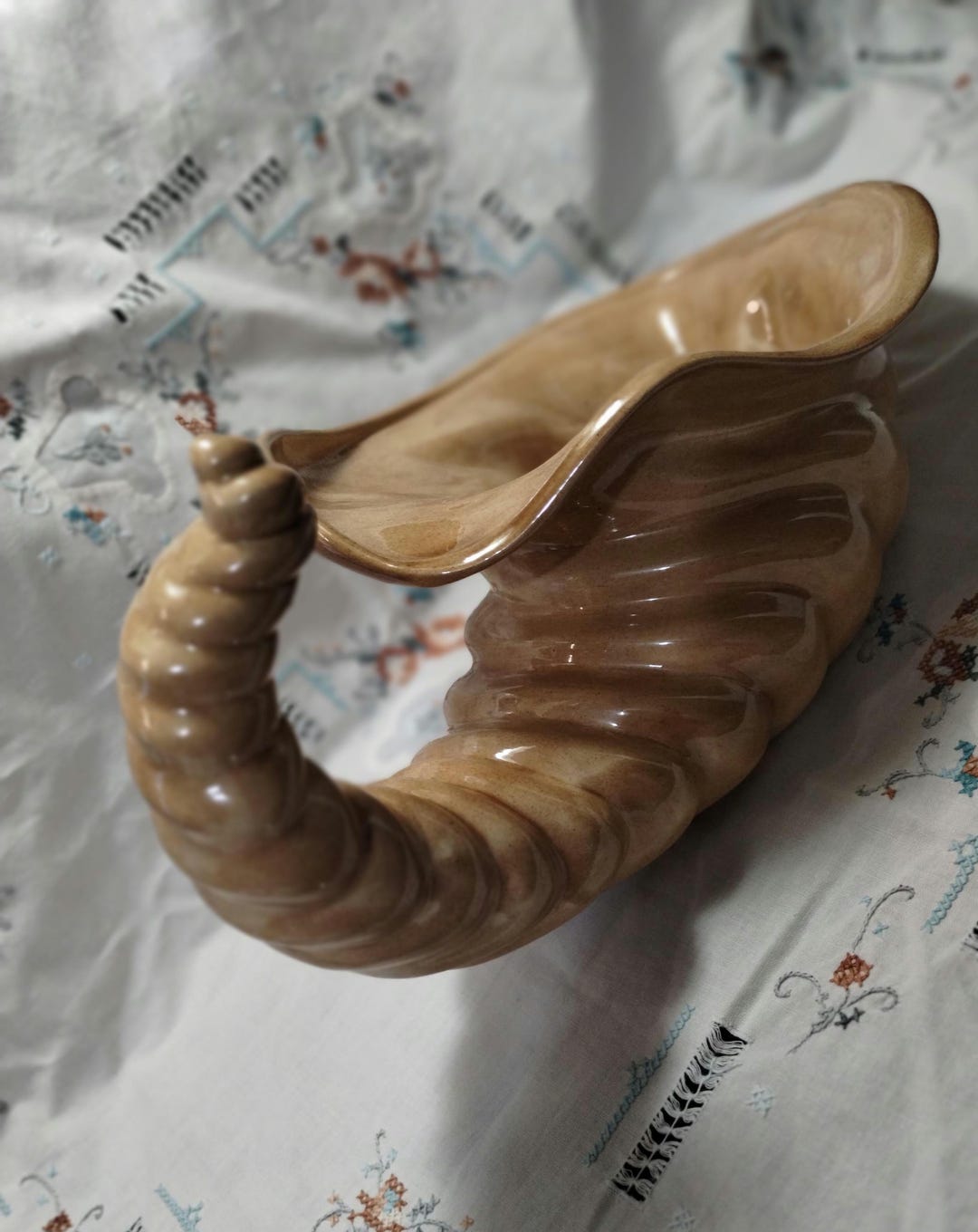 Vintage Atlantic Mold Ceramic Cornucopia/ Horn of Plenty 1970's Era - Etsy
