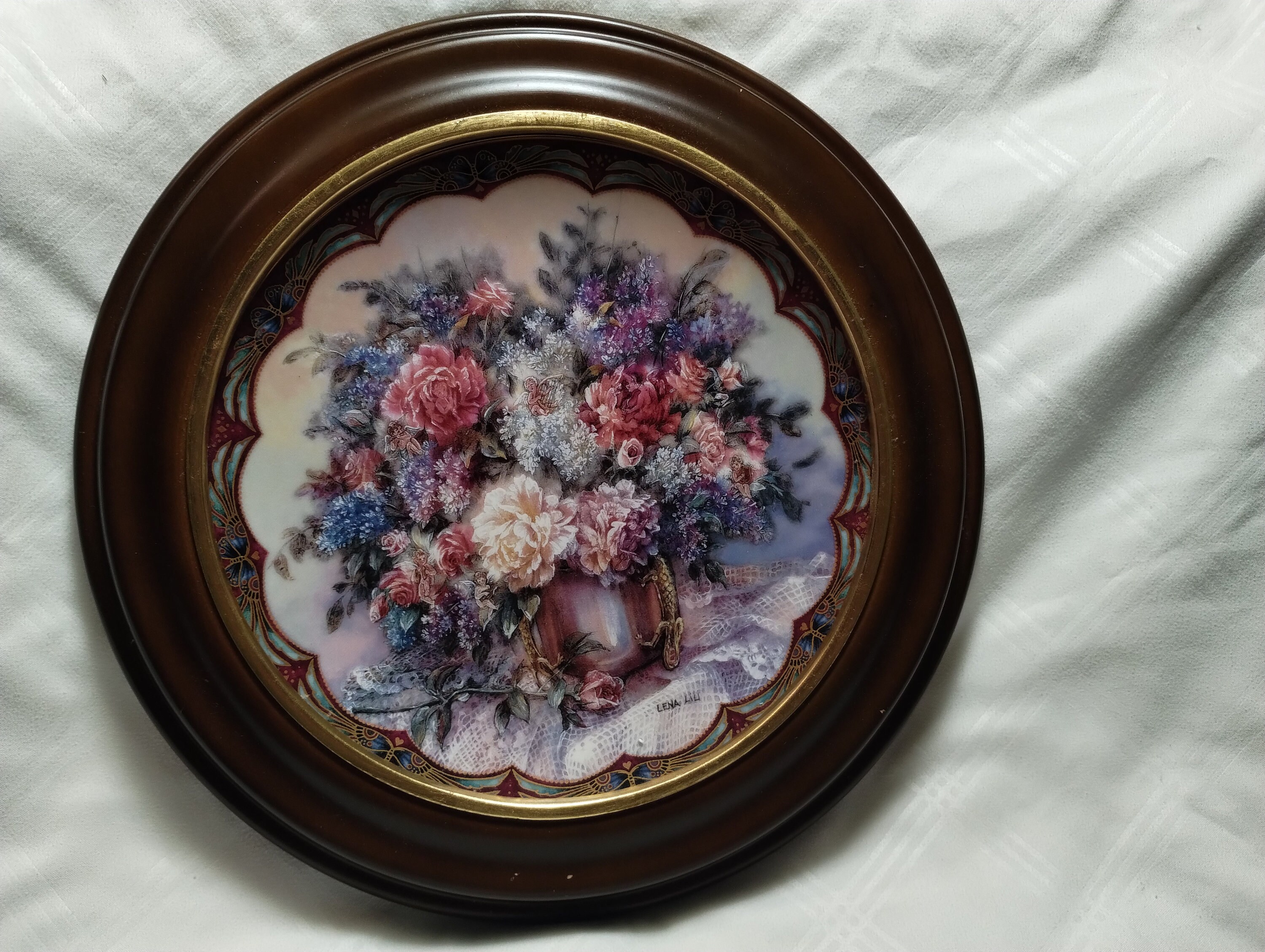 3 Lena Liu Plates With Holders. - Etsy