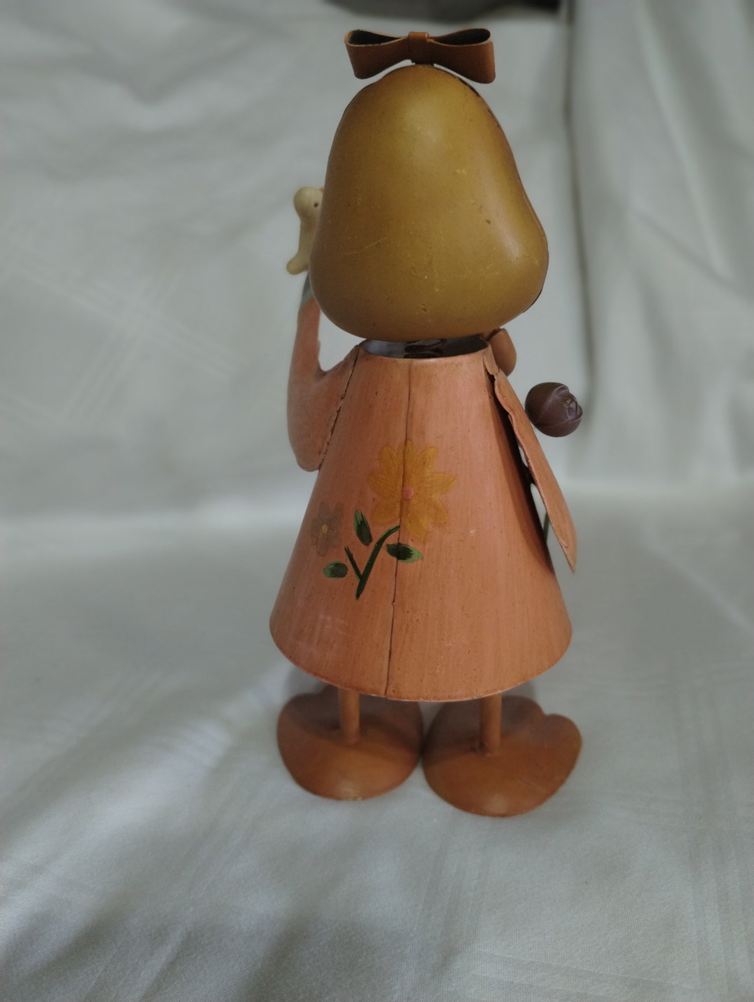 Tin Free Standing Duck Spring Decor Garden Indoor Outdoor Bobblehead - Etsy