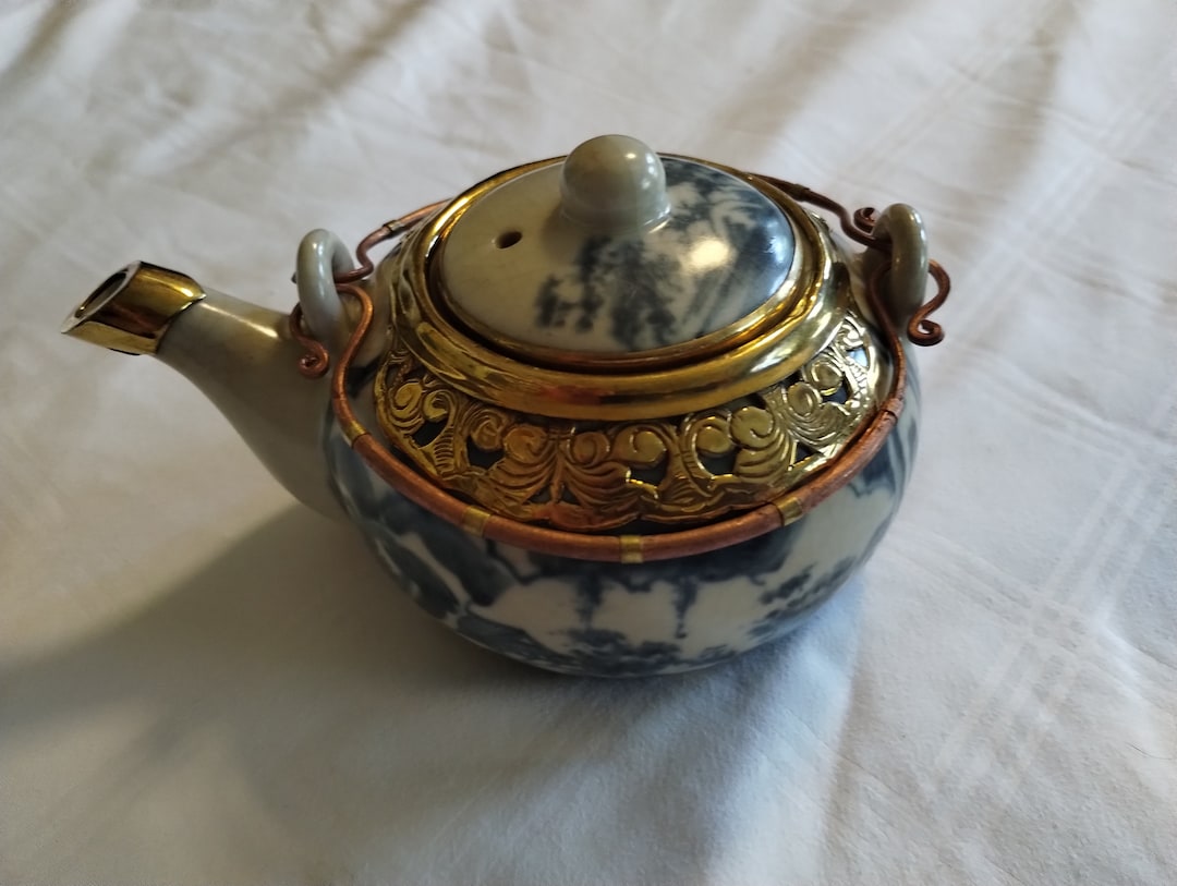 Vintage Miniature Porcelain Teapot - Etsy