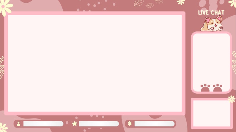 Cute Dog Twitch Overlay Set, Twitch Overlays, Digital Downloads - Etsy