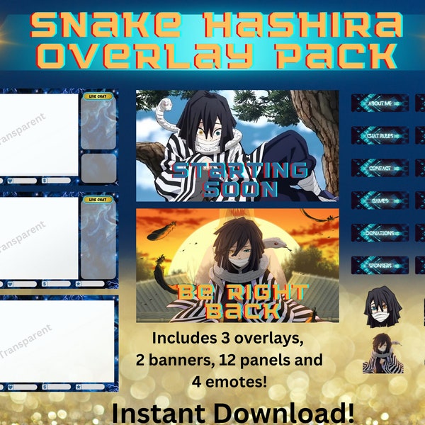 Demon Slayer Twitch Overlay - Etsy