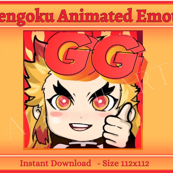 Démon Slayer Animated Emotes - Etsy