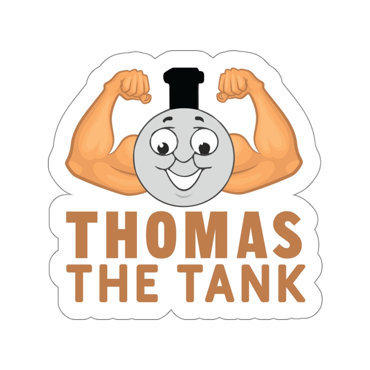 FUNNY Thomas the TANK (engine) Sticker - Great Gift for Fitness ...