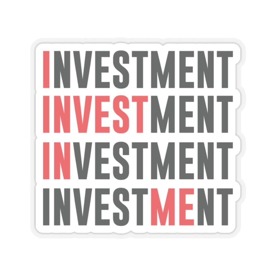 PERFECT Investing Laptop Sticker - I Invest in Me - Perfect for Those ...