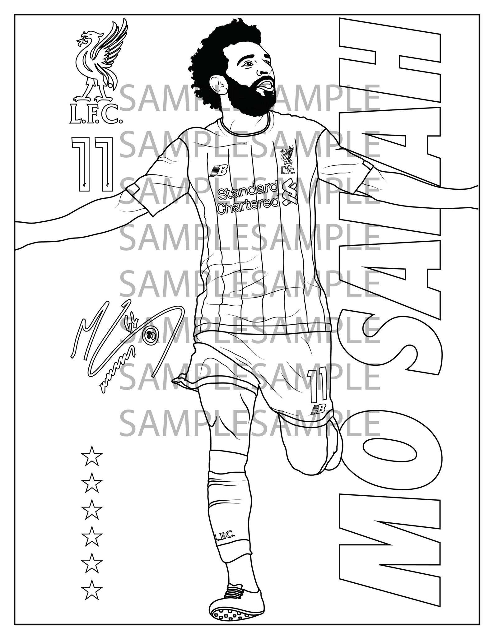 Liverpool FC Colouring Pages | Digital Download | Colouring LFC ...