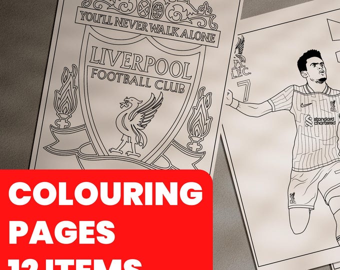 Liverpool FC Colouring Pages | Kids Activity, Football Club (digital ...