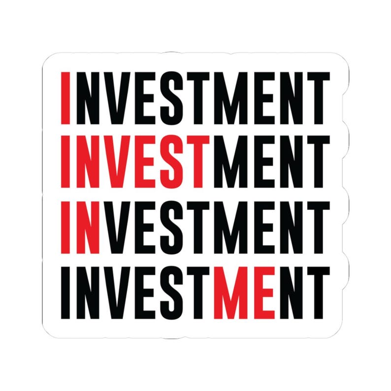 PERFECT Investing Laptop Sticker - I Invest in Me - Perfect for Those ...