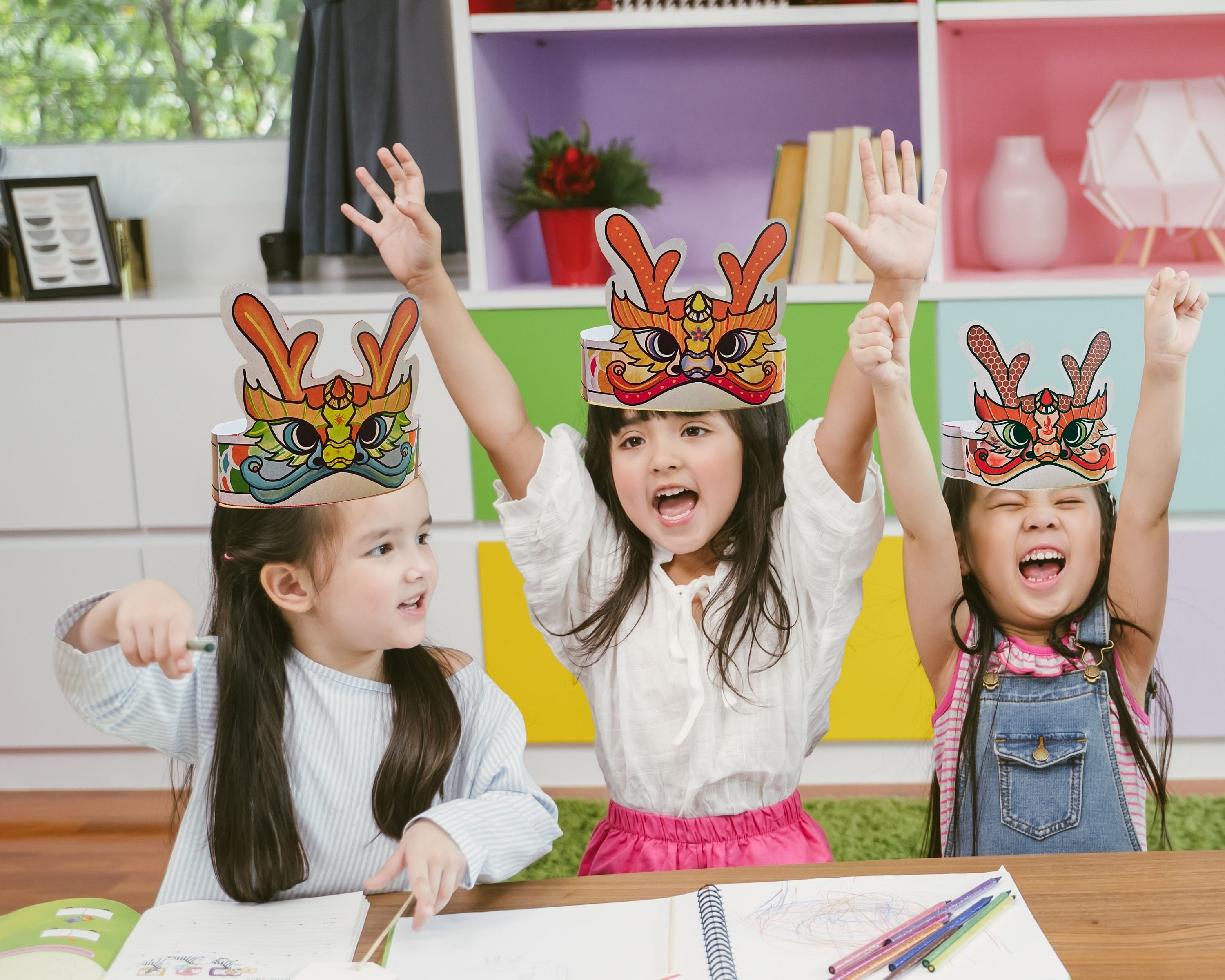 Paper Hat Dragon Crown Printable Dragon Birthday Hat Dragon Coloring ...