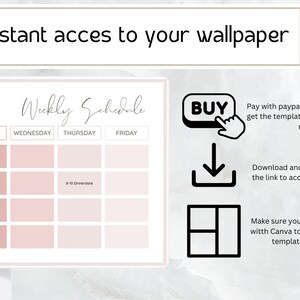 Desktop Wallpaper Organizer Aesthetic, Customizable With Canva, School ...