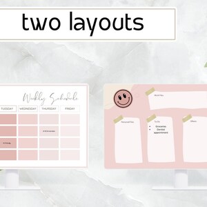Desktop Wallpaper Organizer Aesthetic, Customizable With Canva, School ...