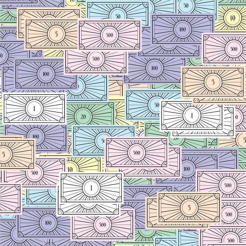 Board Game Money Printable - Etsy