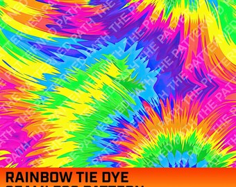 Rainbow Tie Dye Pattern - Digital Download - Etsy