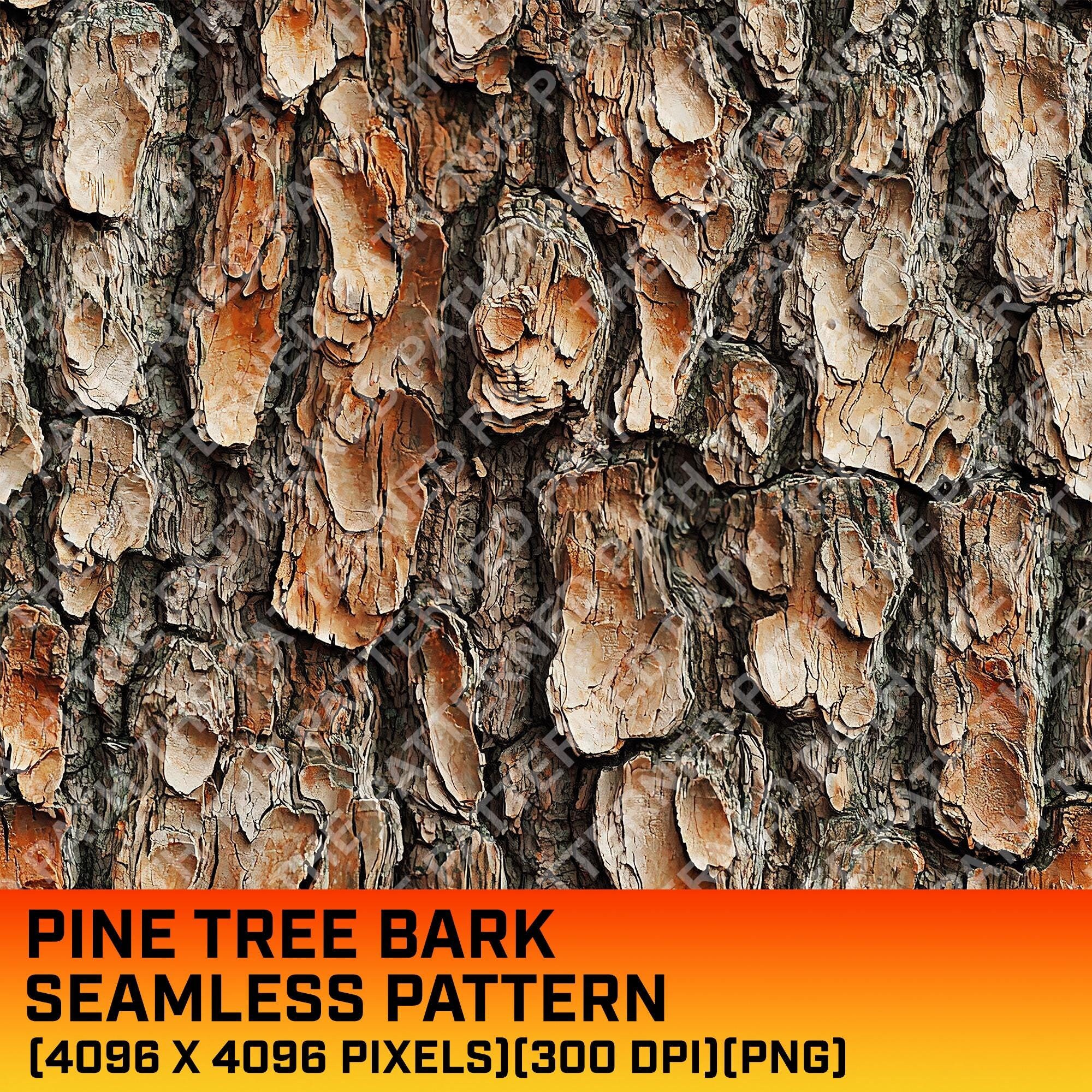 Pine Tree Bark Camouflage Digital Pattern, Seamless Pattern, Hunting ...