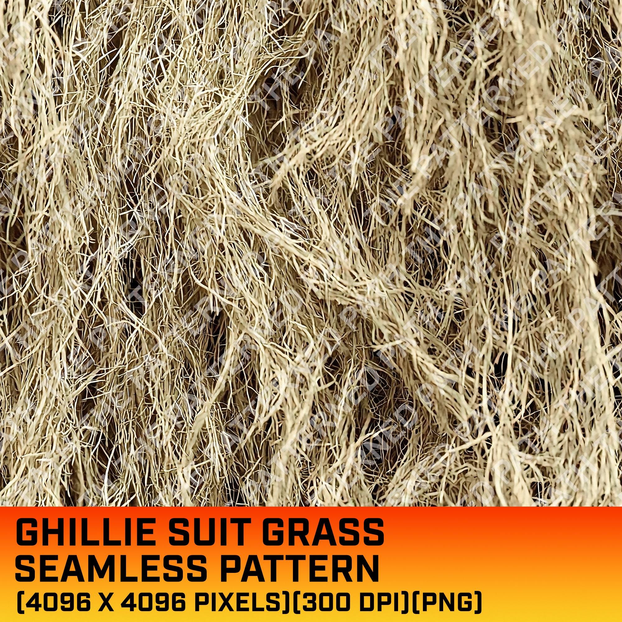 Desert Ghillie Suit Grass Camouflage Digital Pattern, Grass Texture ...