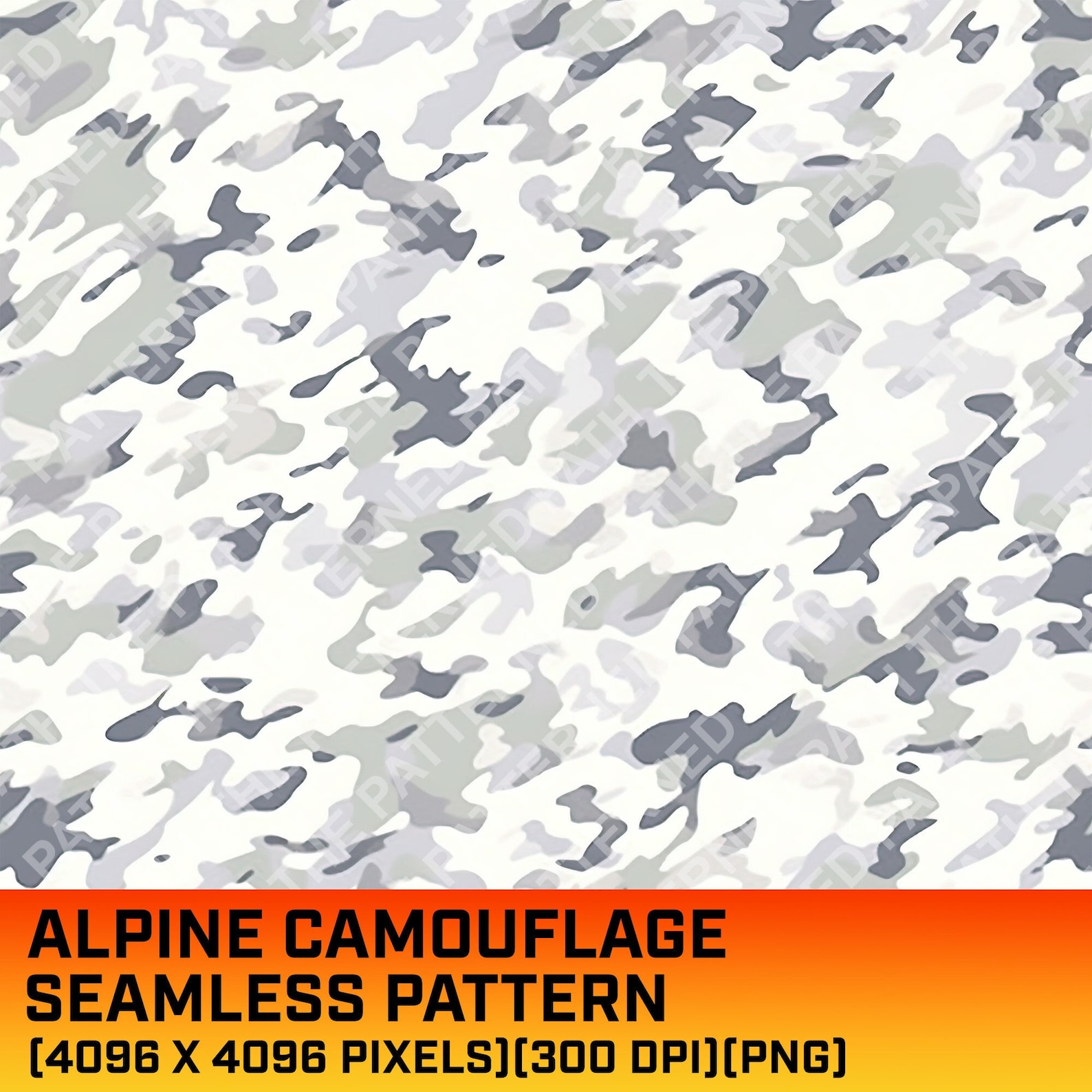 Alpine Snow Camouflage Pattern, Camo Pattern, Digital Background ...