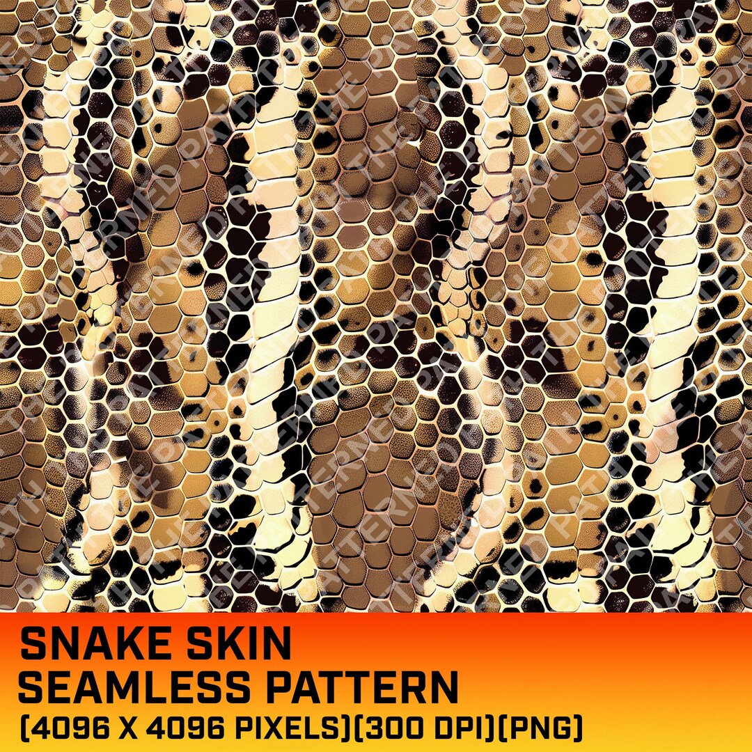Snakeskin Digital Seamless Pattern, Digital Texture, Reptile Pattern ...