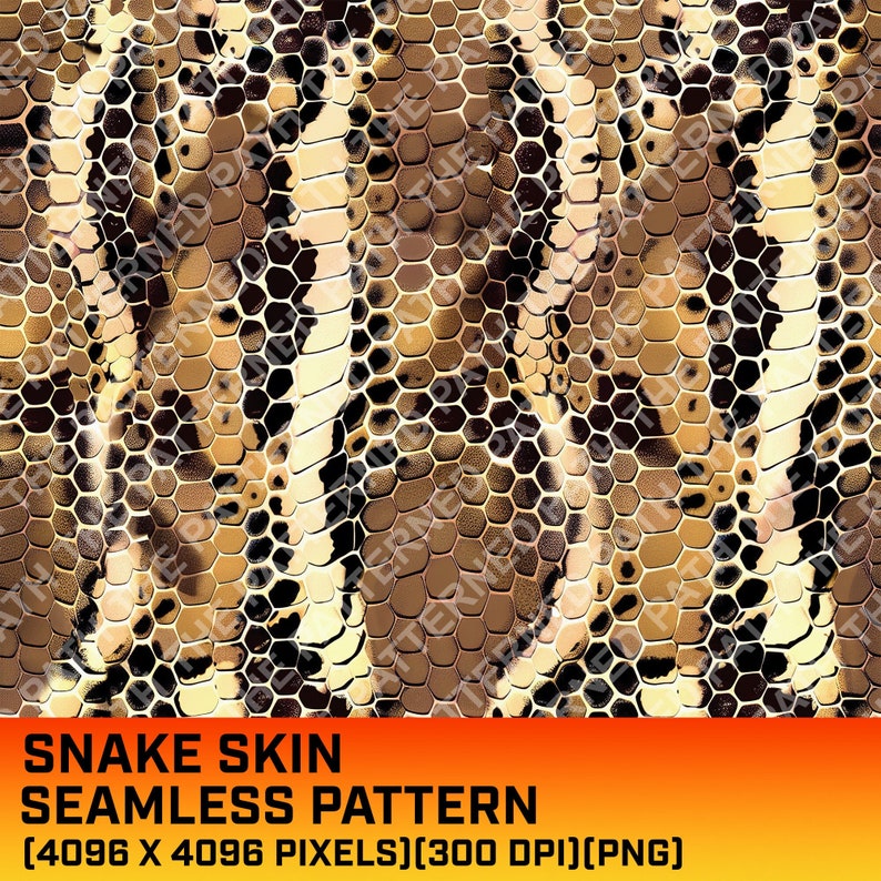 Snakeskin Digital Seamless Pattern, Digital Texture, Reptile Pattern ...