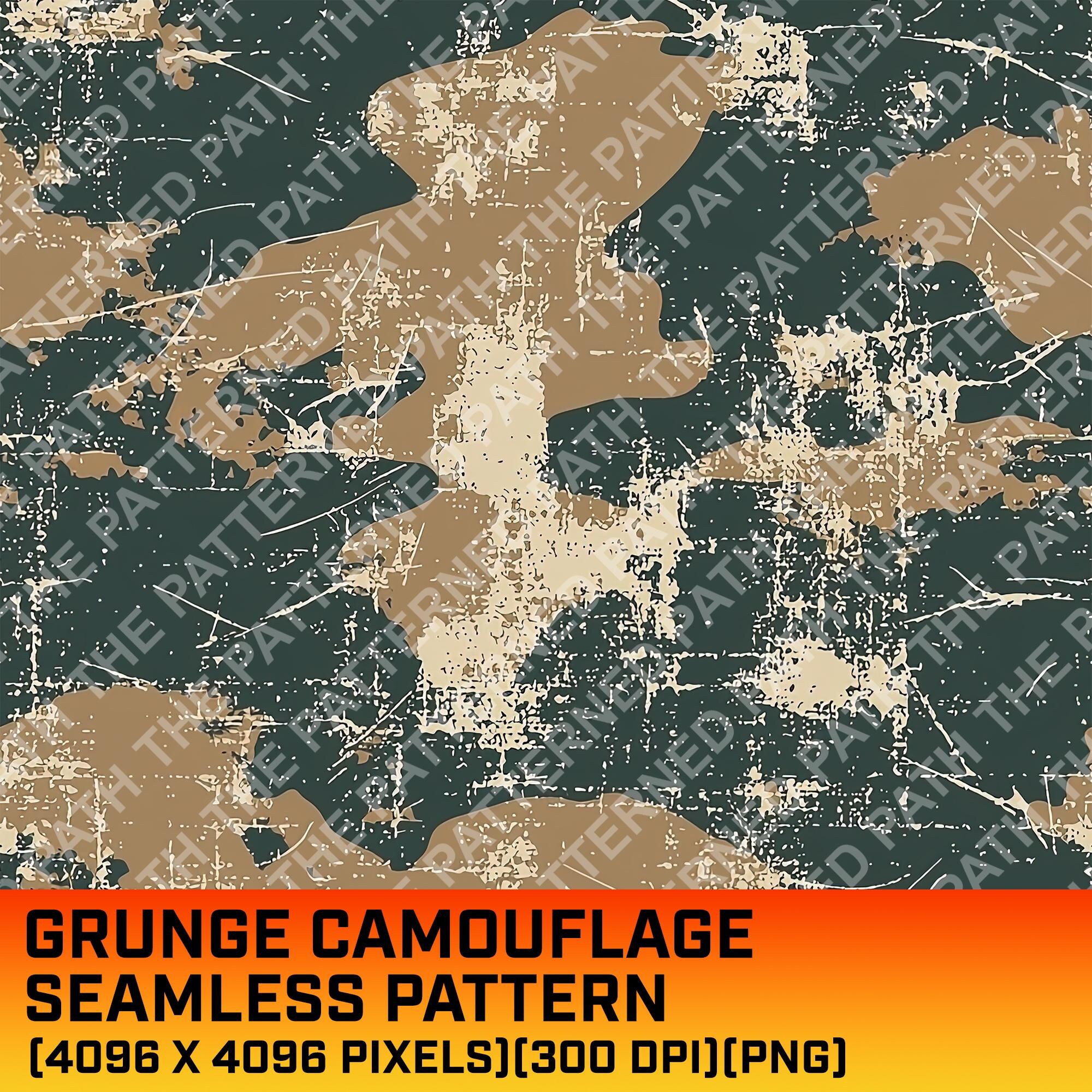 Grunge Camouflage Digital Seamless Pattern, Tactical Camo, Hunting ...