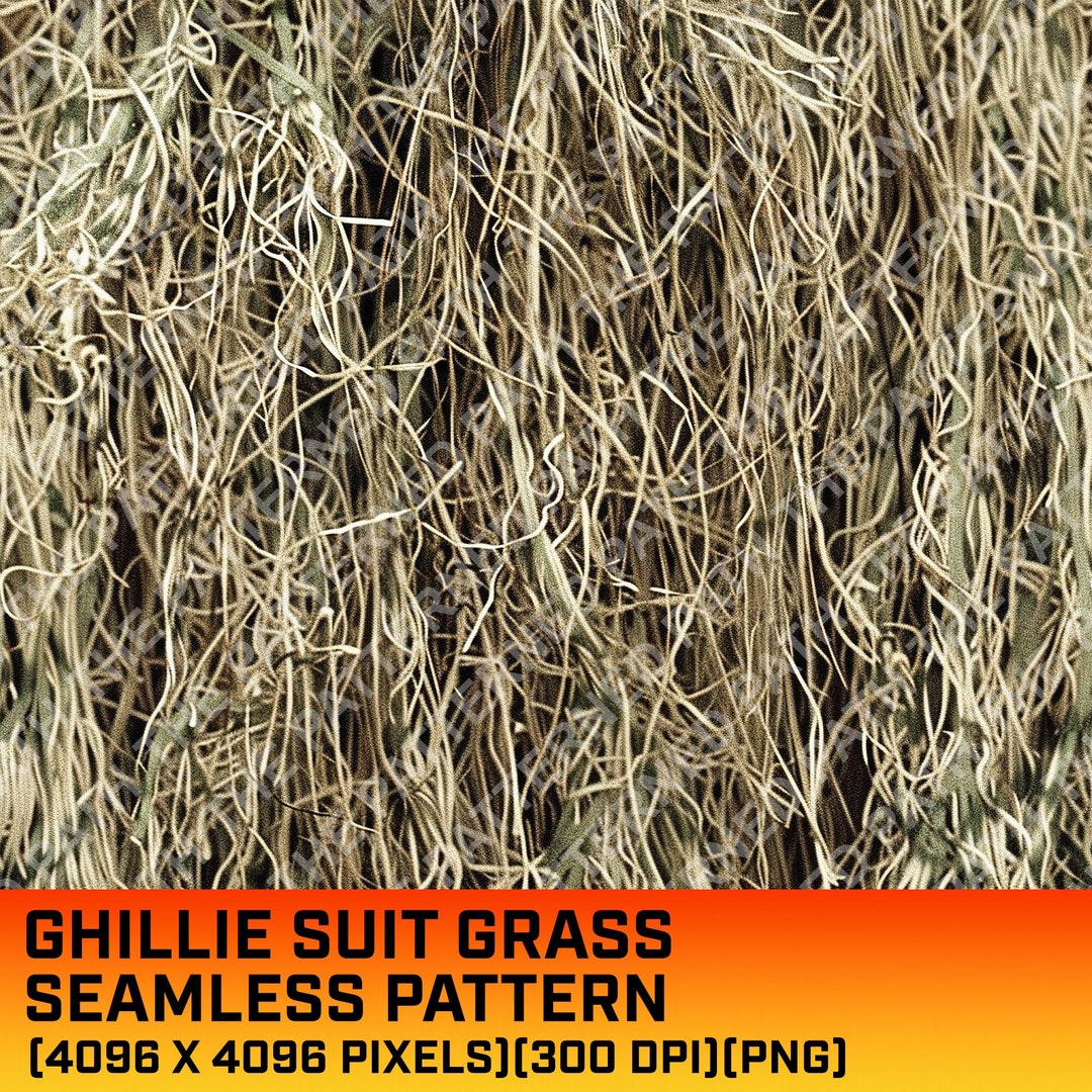 Desert Ghillie Suit Grass Camouflage Digital Pattern, Grass Texture ...