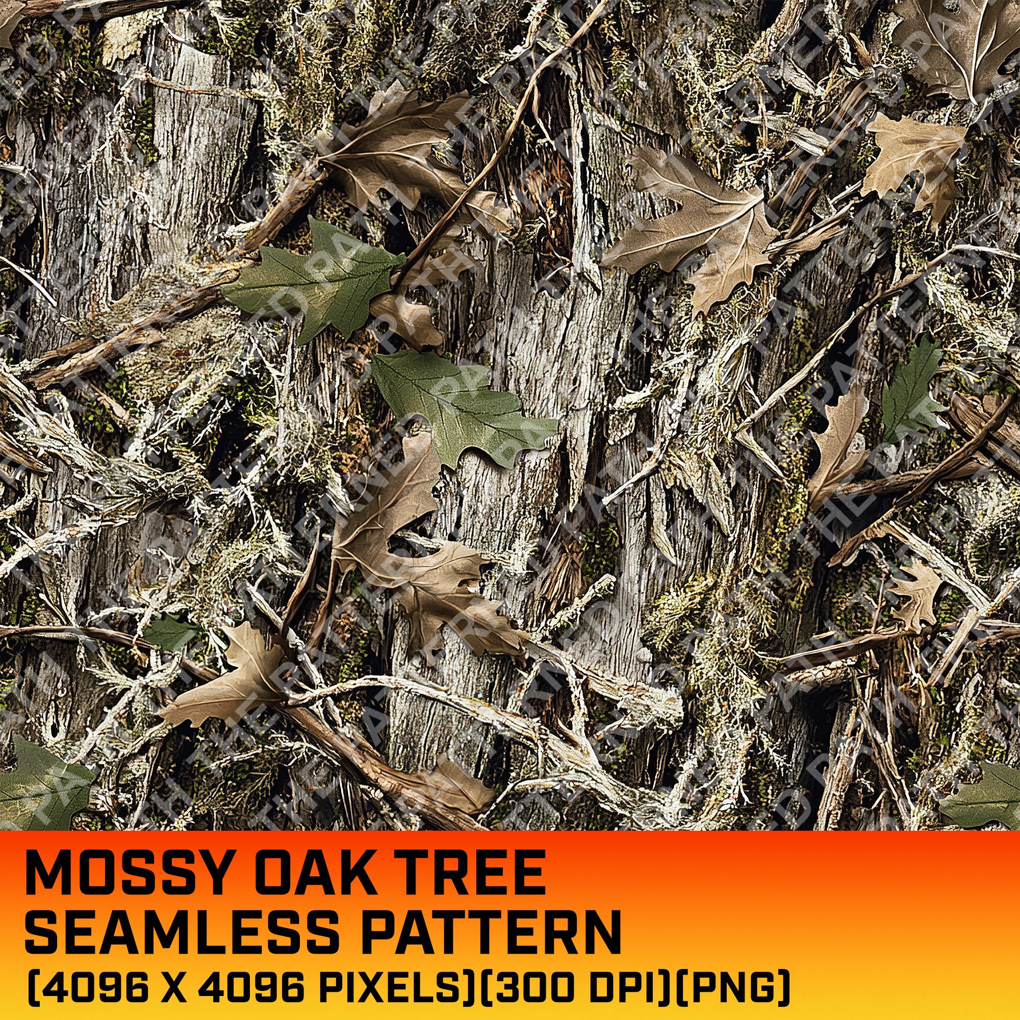 Mossy Oak Tree Camouflage Digital Pattern, Seamless Pattern, Hunting ...
