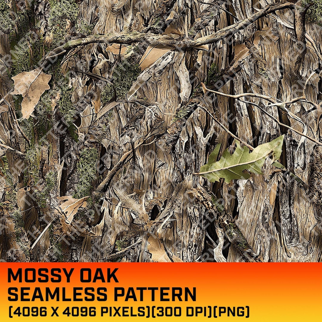 Mossy Oak Tree Camouflage Digital Pattern, Seamless Pattern, Hunting ...