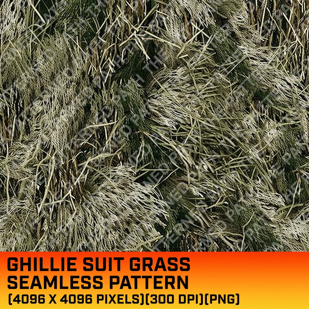 Ghillie Suit Grass Camouflage Digital Pattern, Grass Texture, Hunting ...