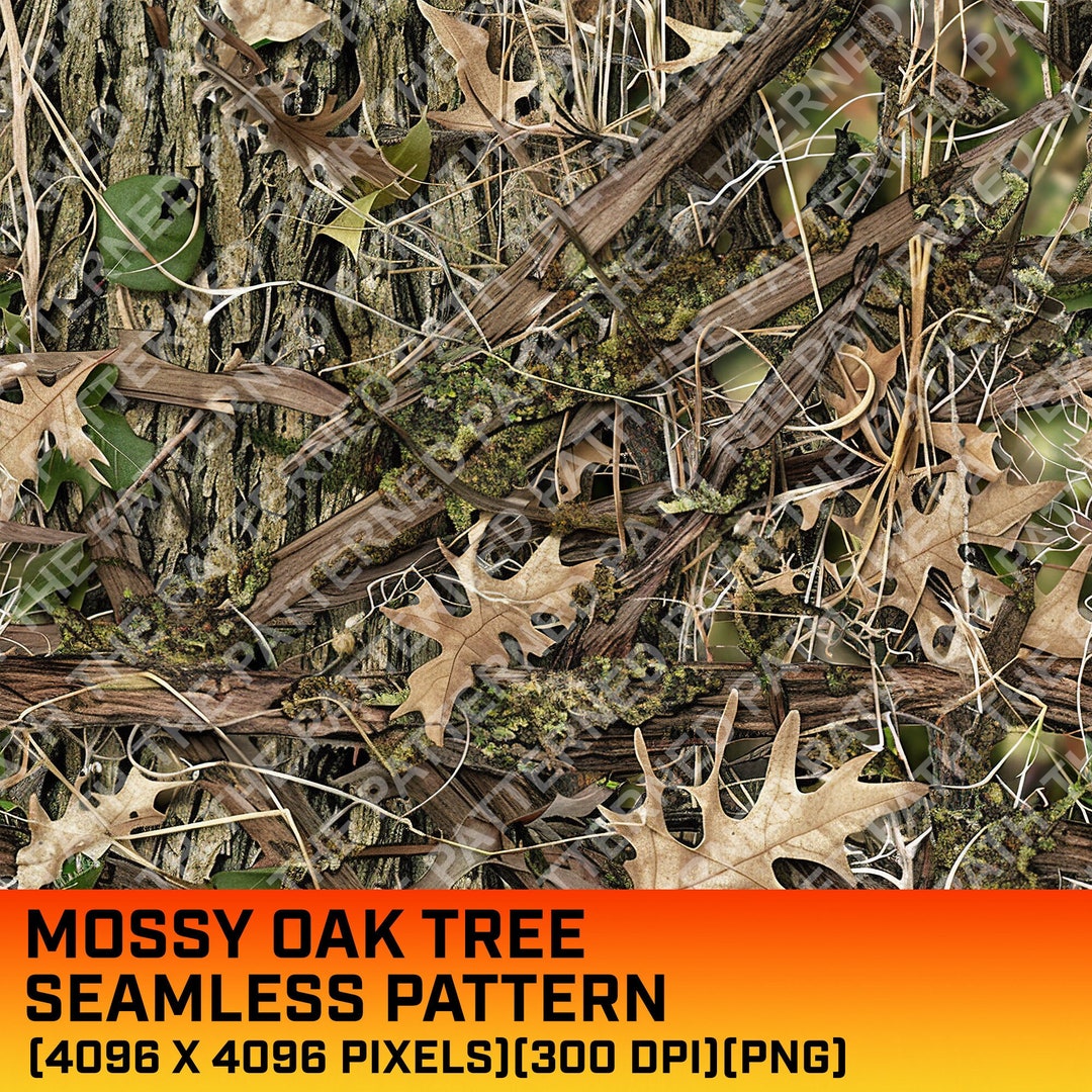 Mossy Oak Tree Camouflage Digital Pattern, Seamless Pattern, Hunting ...