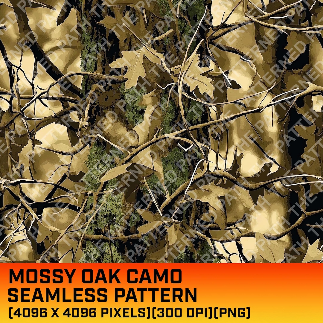 Mossy Oak Tree Forest Camo Digital Seamless Pattern, Hunting Pattern ...