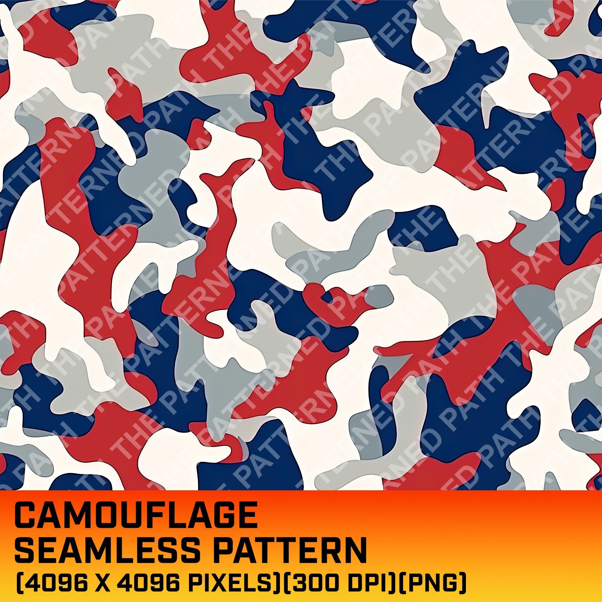 Patriotic Camouflage Pattern, Camouflage Paper, USA Camo, Red White and ...