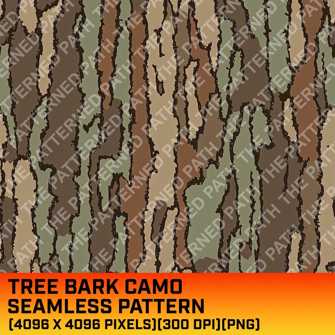 Tree Bark Camouflage Pattern, Digital Paper, Hunting Camo, Hunting Life ...
