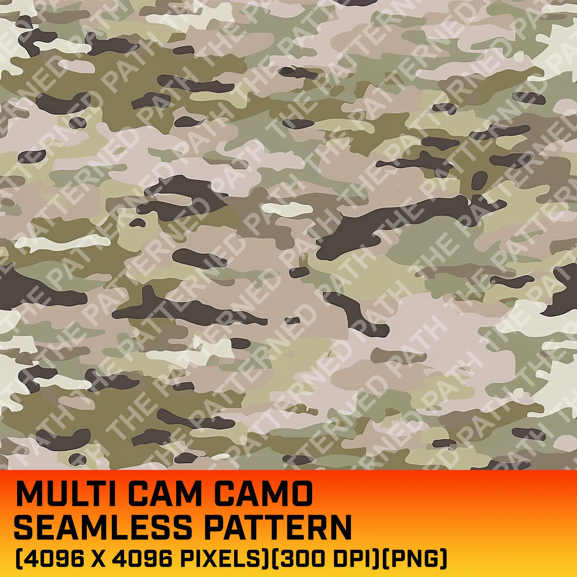 Multi Cam Camouflage Digital Seamless Pattern, Camo Pattern, Digital ...