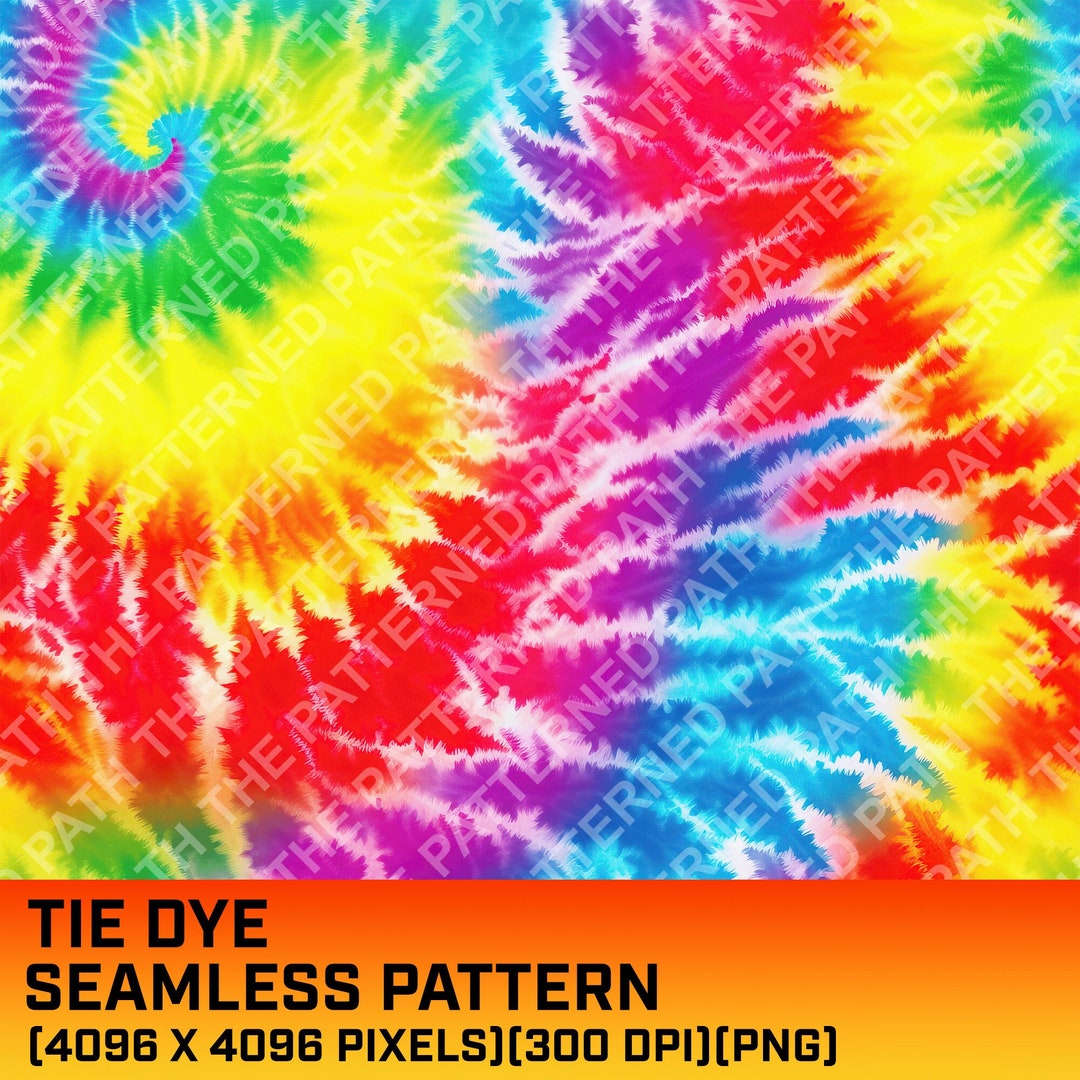 Colorful Rainbow Tie Dye Seamless Pattern Texture, Vibrant Repeating ...