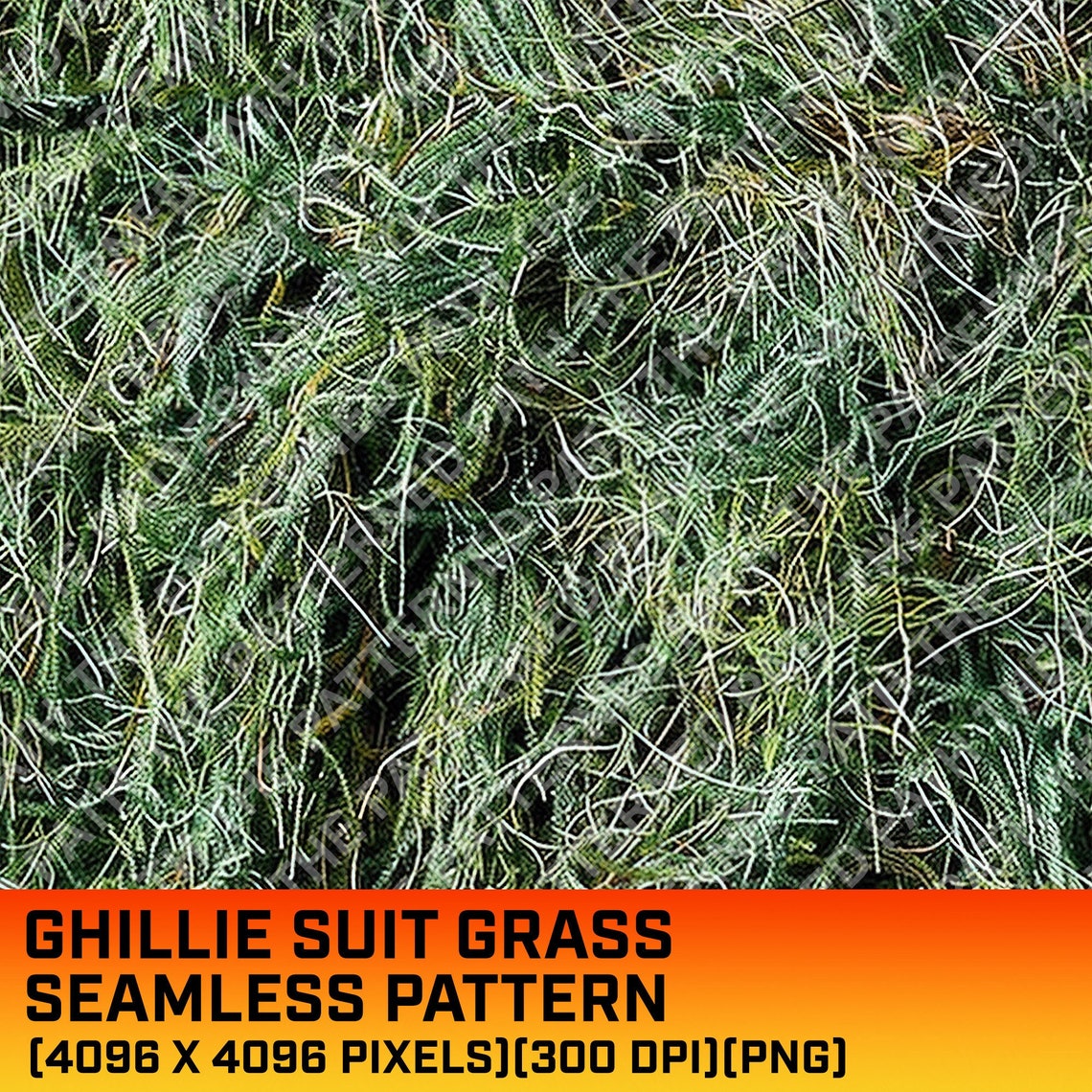 Ghillie Suit Grass Camouflage Digital Pattern, Grass Texture, Hunting ...