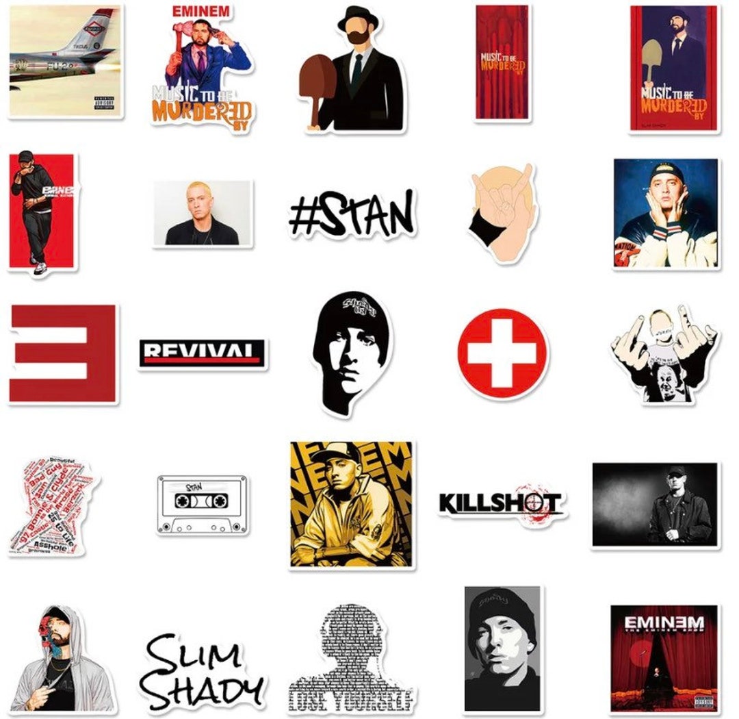 Hip Hop Artist Eminem Stickers 50 Pcs - Etsy