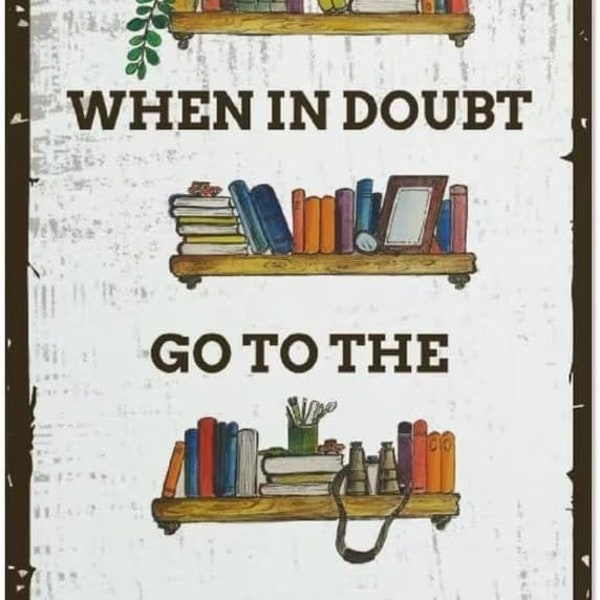 Library Sign - Etsy